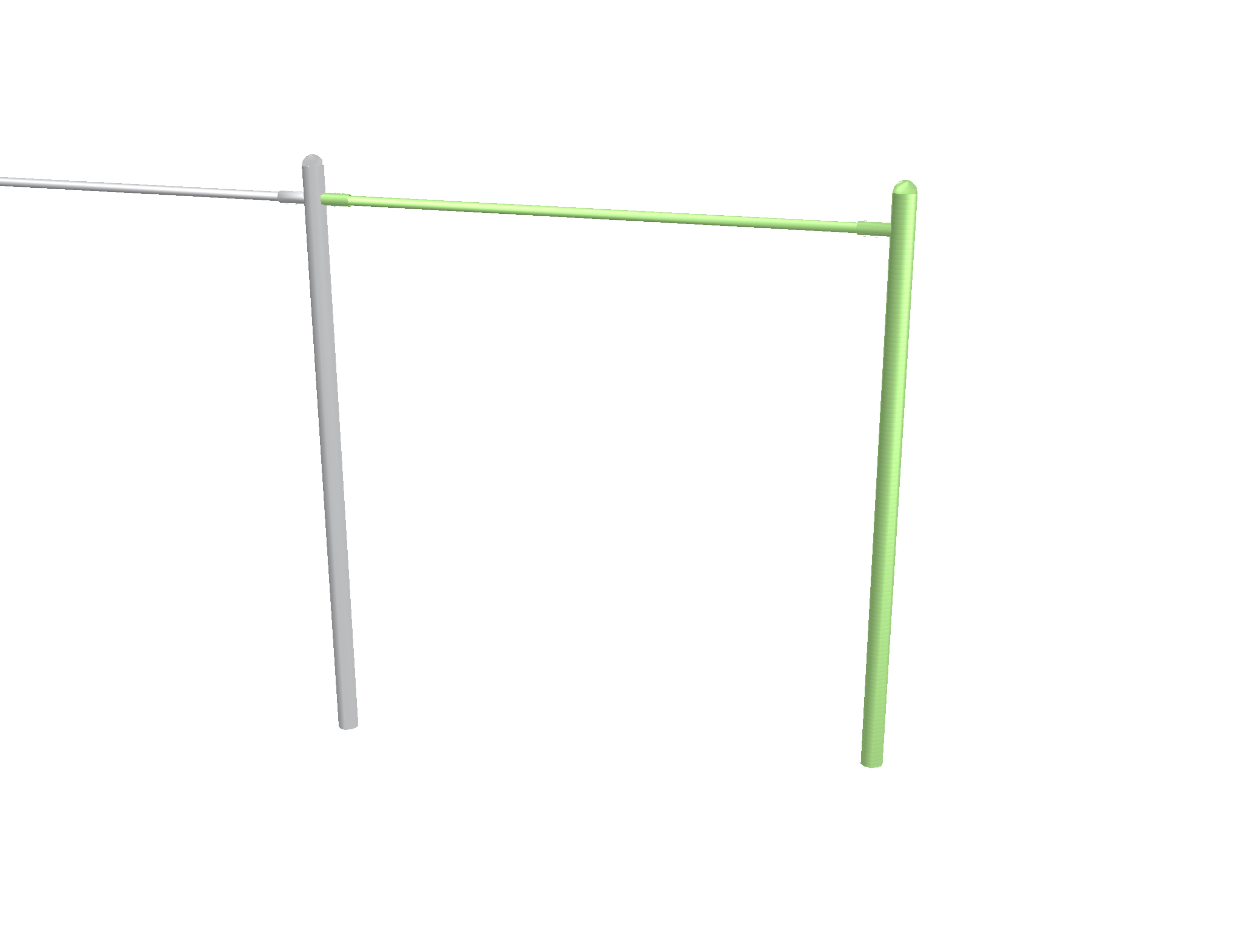 Single Post 2 Seat Add-A-Bay Frame Only | LTC